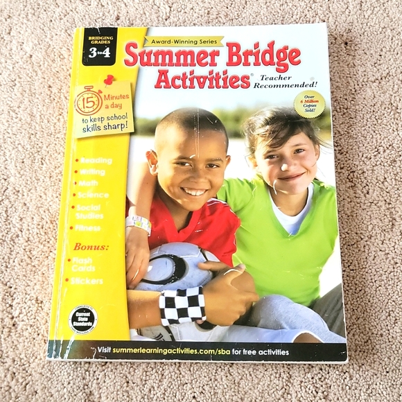 Carson-Dellosa | Toys | New Summer Bridge Activities Grade 34 Workbook ...